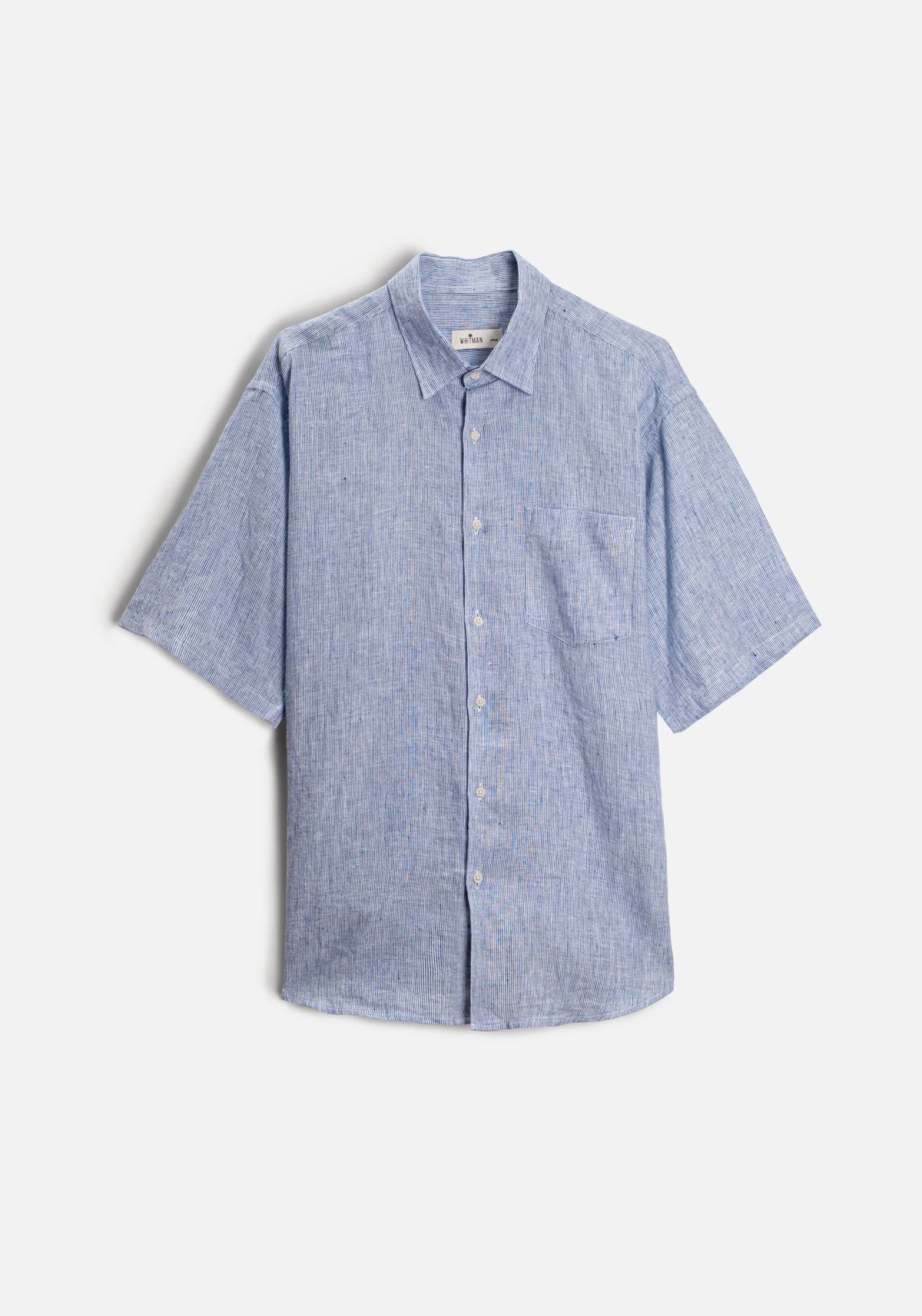 Linen Shirt Cf Harlem Blue Thousand Stripes